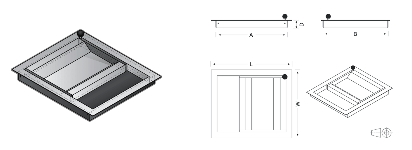 Deep Cash Transfer Drawers (to be used with Pay Windows)